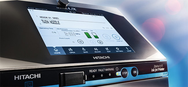 Twin nozzle continuous inkjet printer Hitachi UX | FORINTEK-BALTIJA SIA